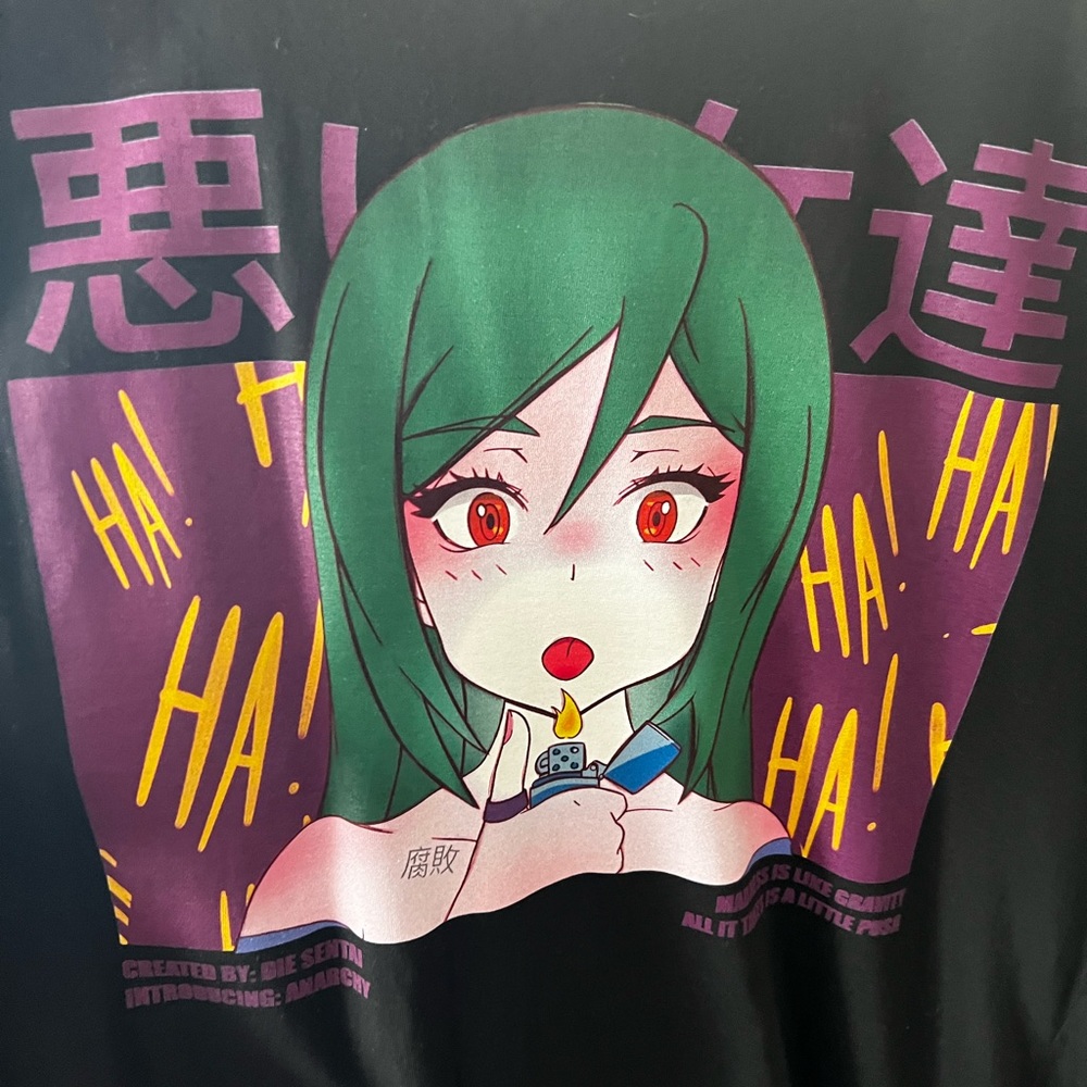 Die Sentai Joker Anime Girl Shirt Size Large - Gem